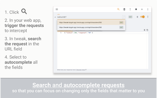 tweak: mock and modify HTTP requests extensión de Chrome: Simular o ... tweak: mock and modify HTTP requests extensión de Chrome: Simular o ...